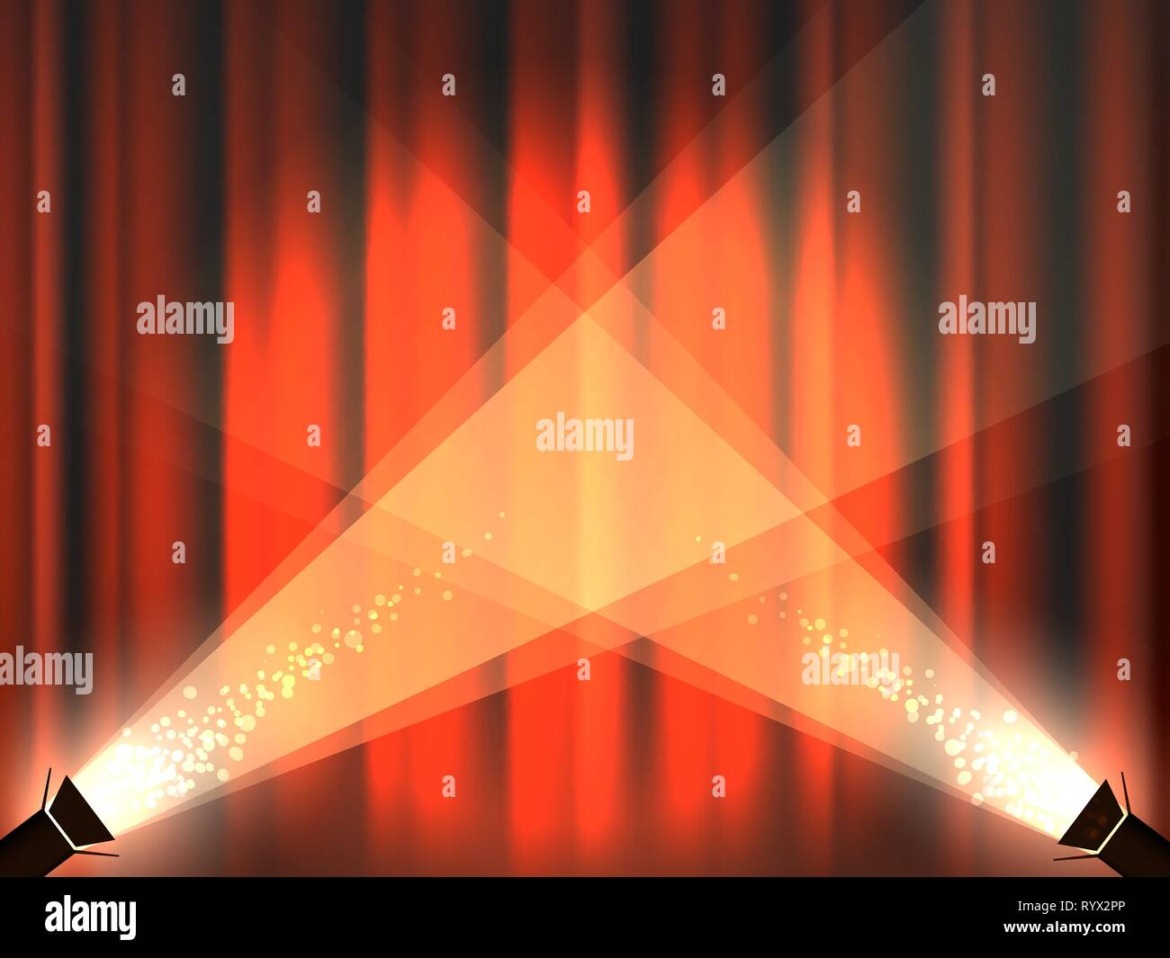 Roter vorhang zu sehen Stock-Vektorgrafiken kaufen - Alamy