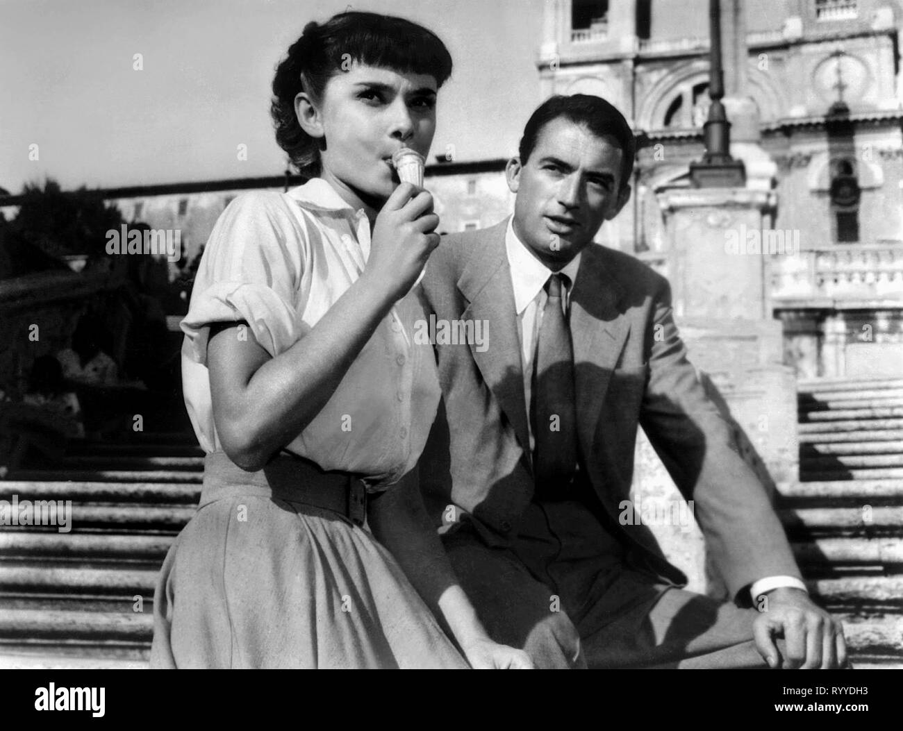 Gregory Peck Audrey Hepburn Stockfotos und -bilder Kaufen - Alamy
