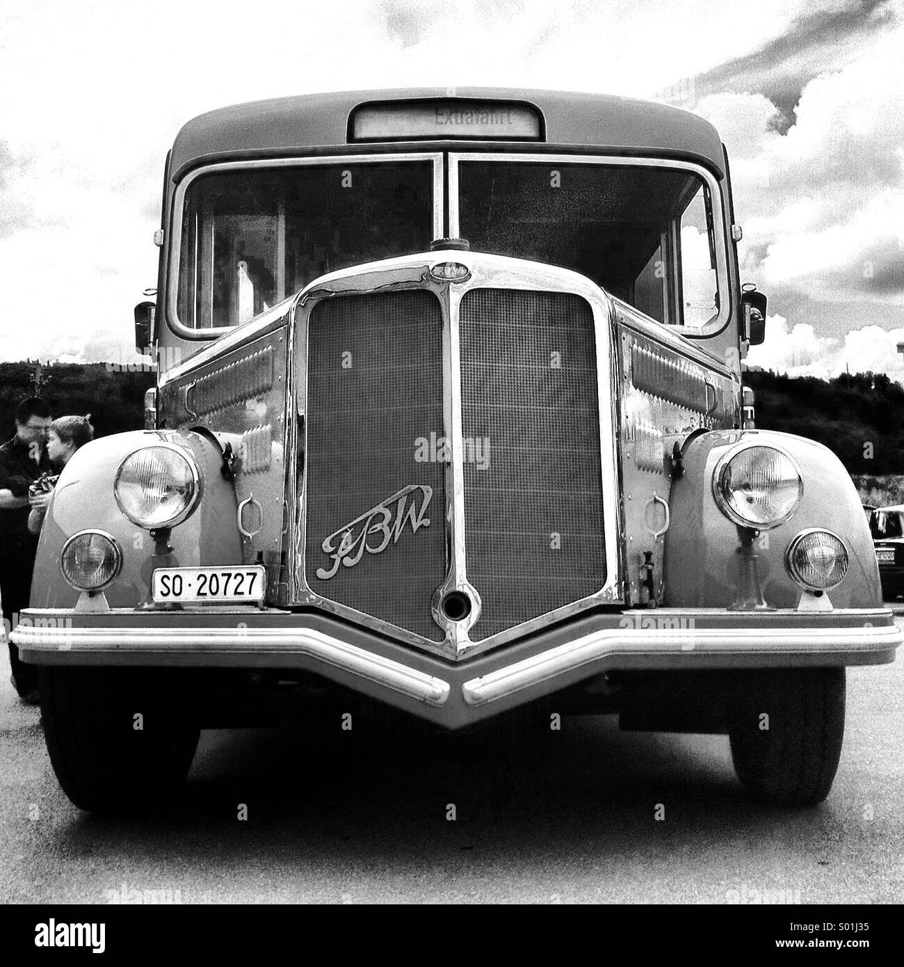 Alte Schweizer bus Stockfotografie - Alamy