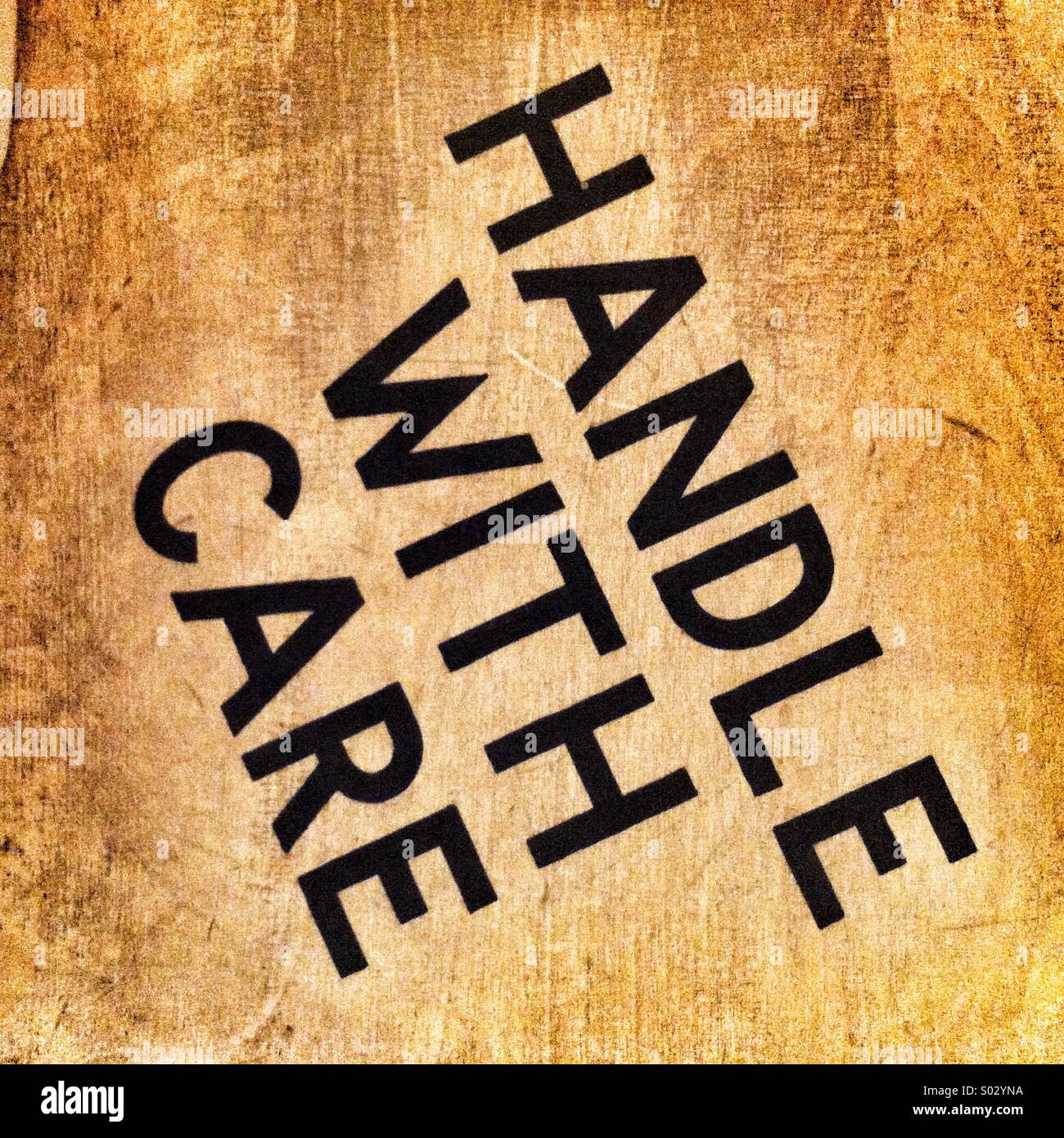 Vorsichtig mit text umgehen -Fotos und -Bildmaterial in hoher Auflösung ...