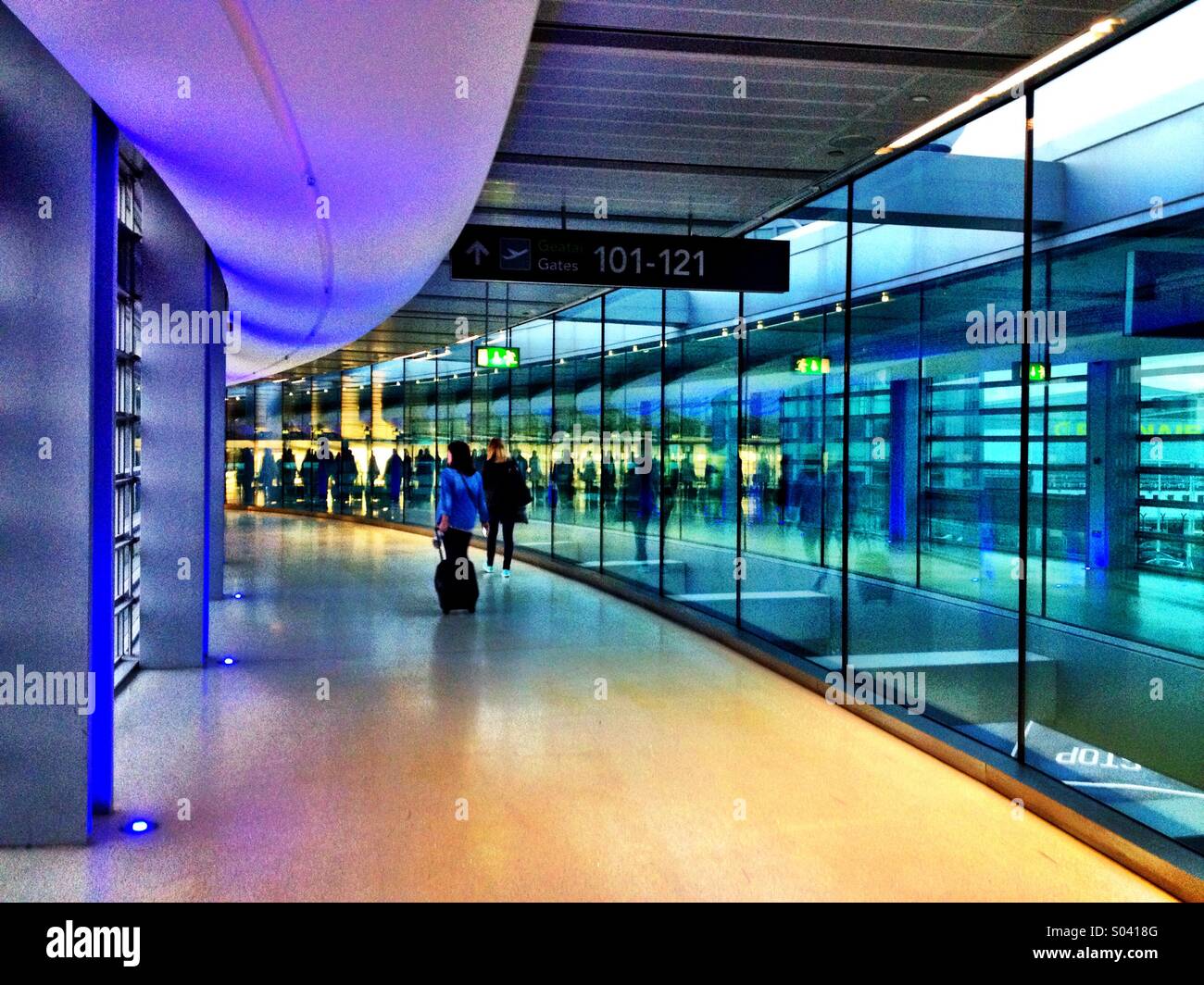 Spannende Abflug Flughafen Dublin Bildernull