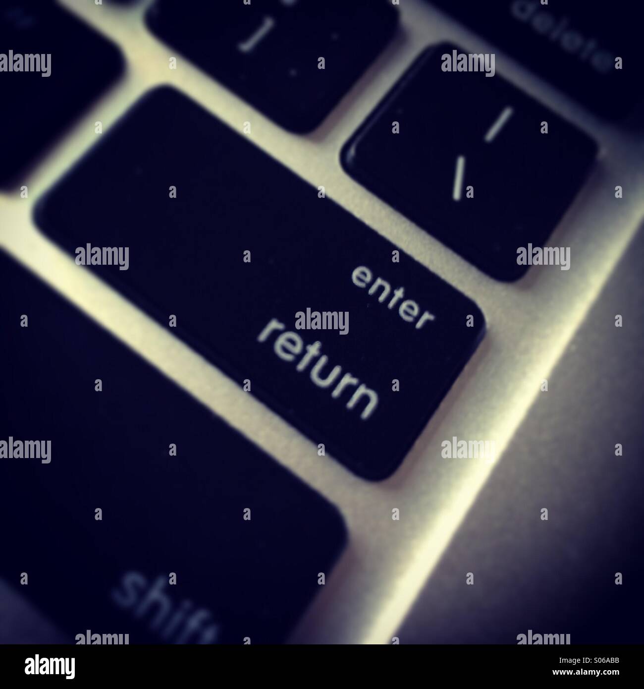 Return Key Keyboard Stockfotos und -bilder Kaufen - Alamy