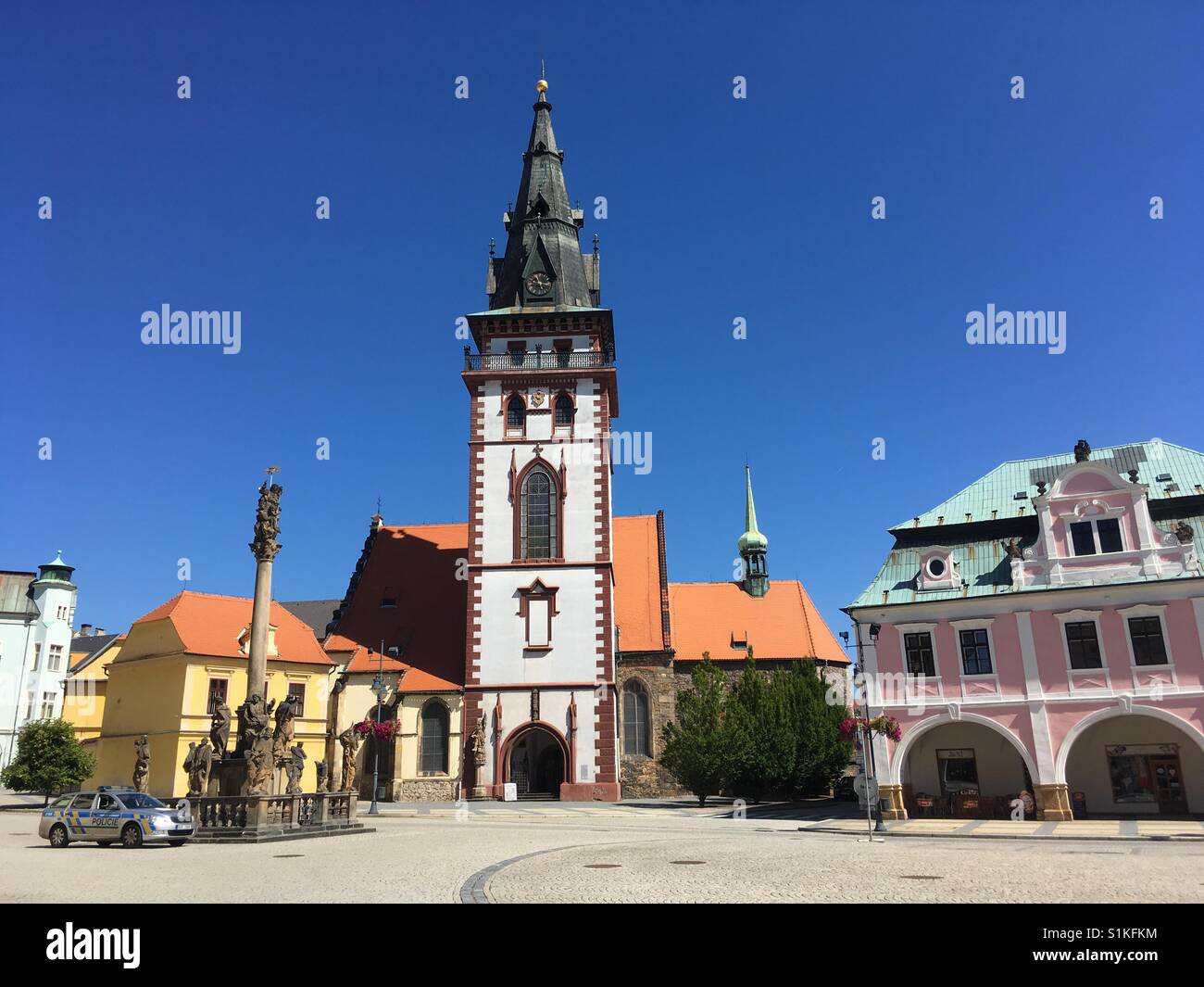 Chomutov City Tower, Nord-Böhmen, Tschechische Republik, Europa ...