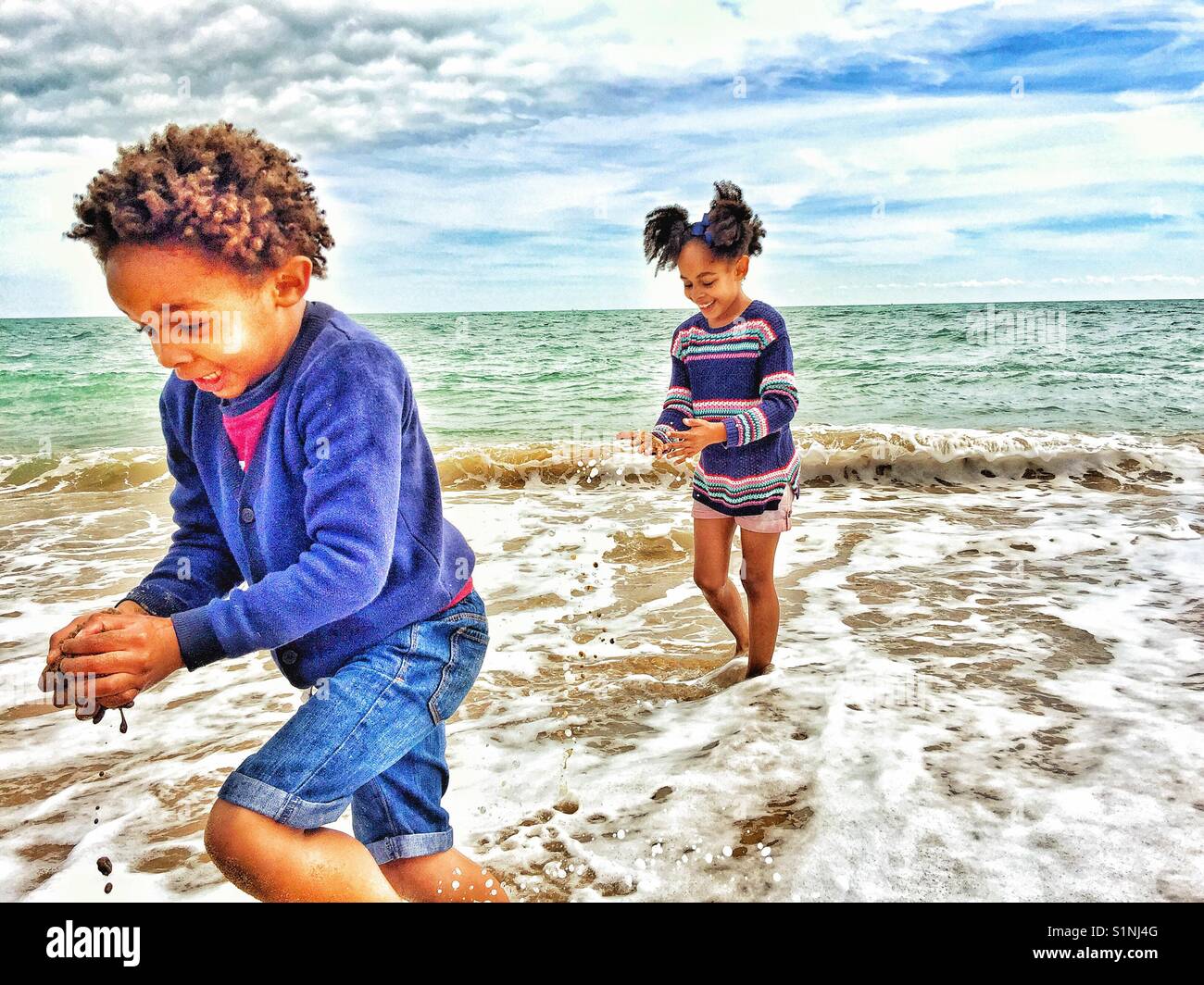 Badeferien kinder Stockfotos und -bilder Kaufen - Alamy