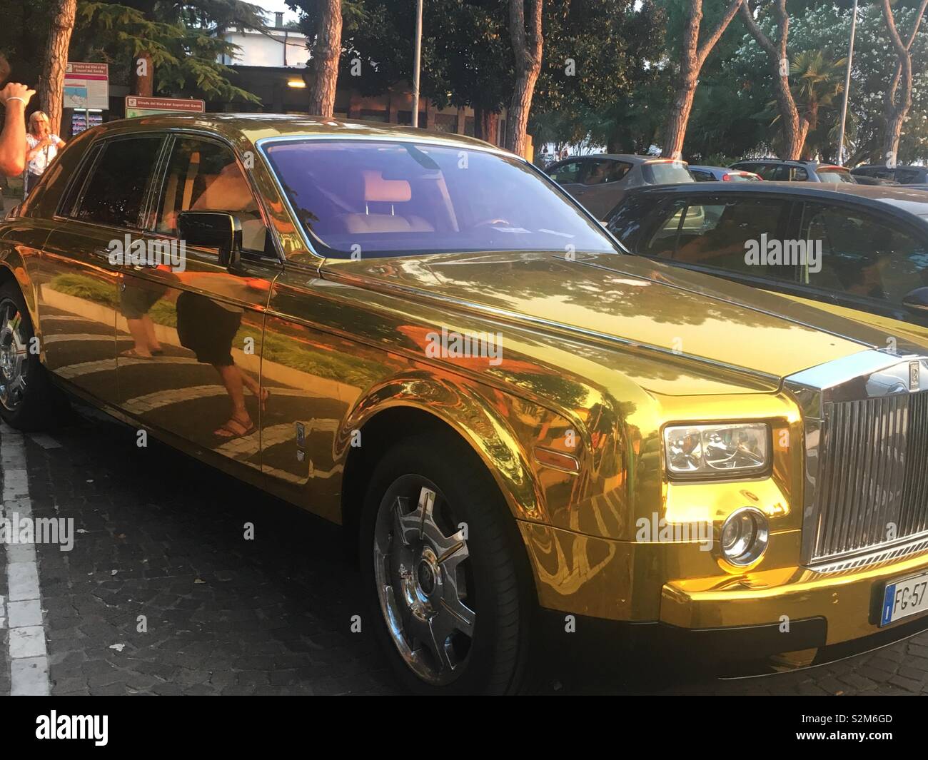 Gold Rolls Royce