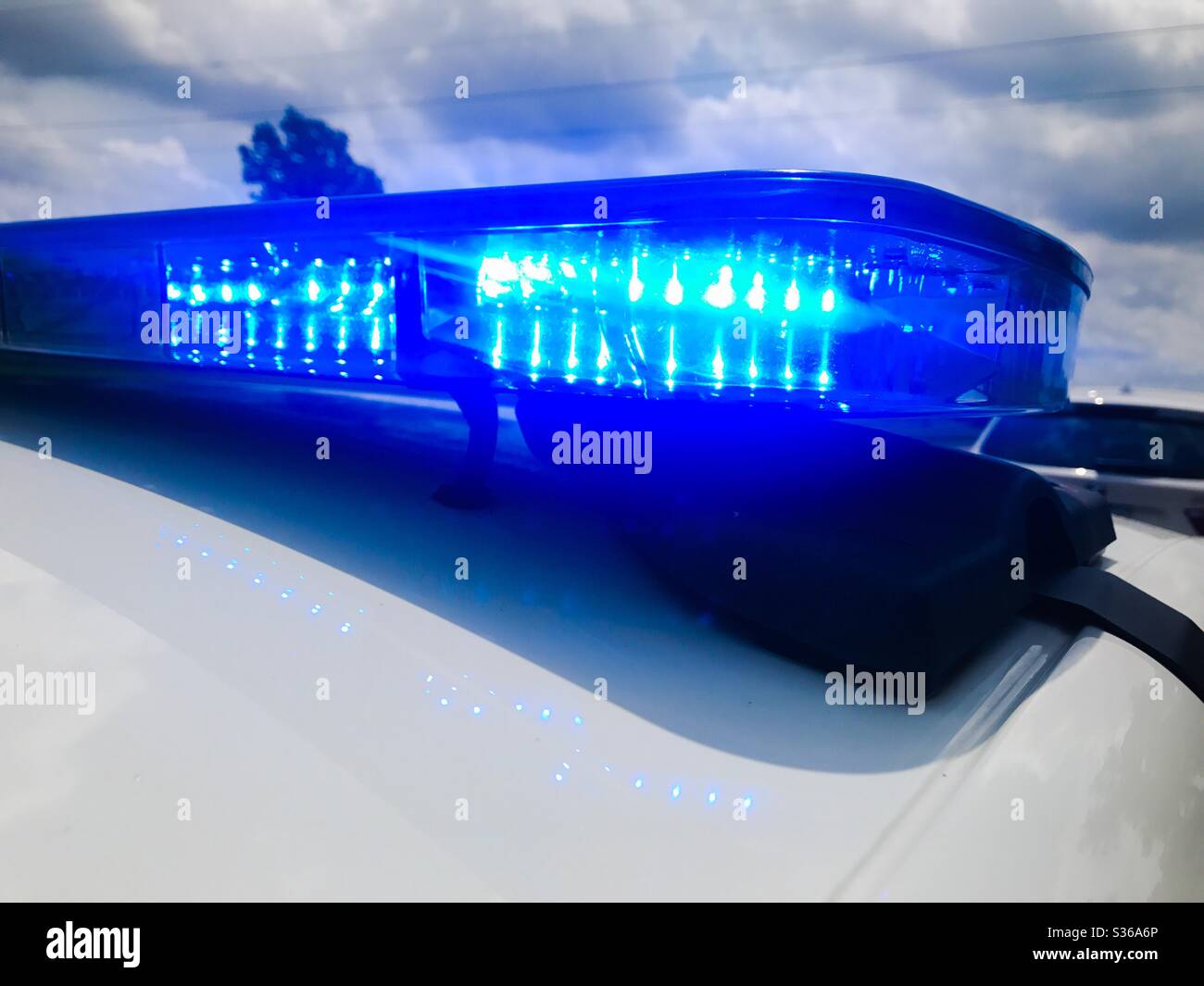 Police car usa lights -Fotos und -Bildmaterial in hoher Auflösung – Alamy
