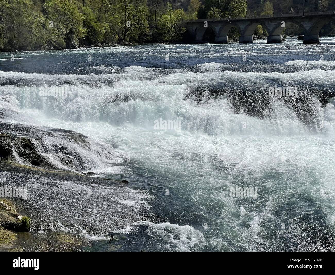 Der Rheinfall in deutscher Sprache, Rheinfall, befindet sich im ...