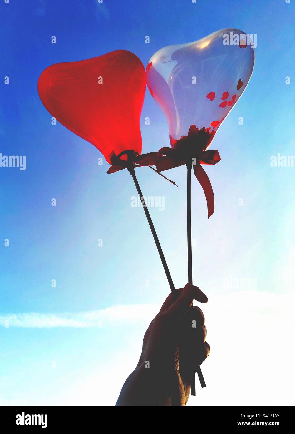 Luftballon Herz Himmel