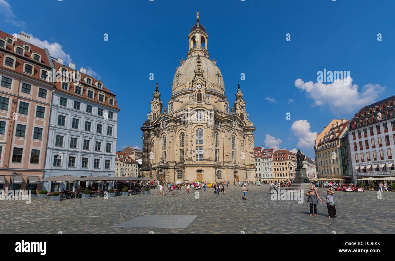 Dresden, Deutschland - eines der am stärksten zerbombten Städten ...
