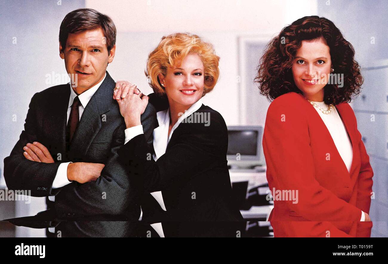 HARRISON Ford, Melanie Griffith, Sigourney Weaver, WORKING GIRL, 1988 ... HARRISON Ford, Melanie Griffith, Sigourney Weaver, WORKING GIRL, 1988 ...