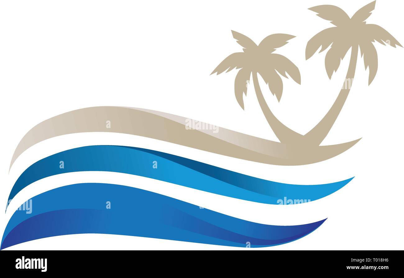 Palmen logo design -Fotos und -Bildmaterial in hoher Auflösung – Alamy