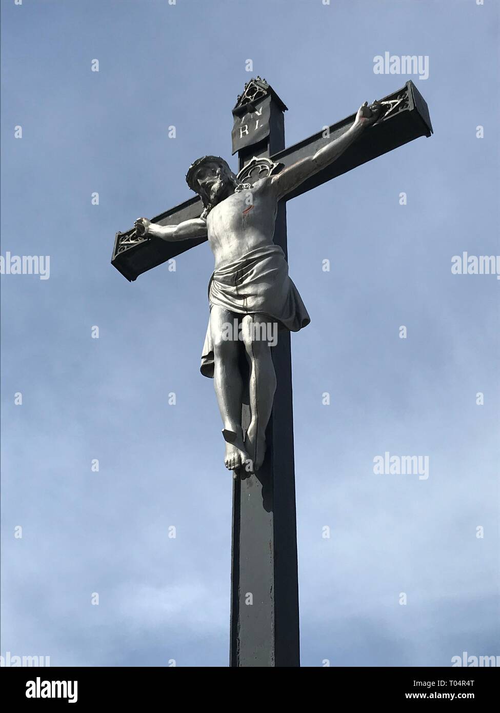 Jesus am Kreuz gekreuzigt Stockfotografie - Alamy