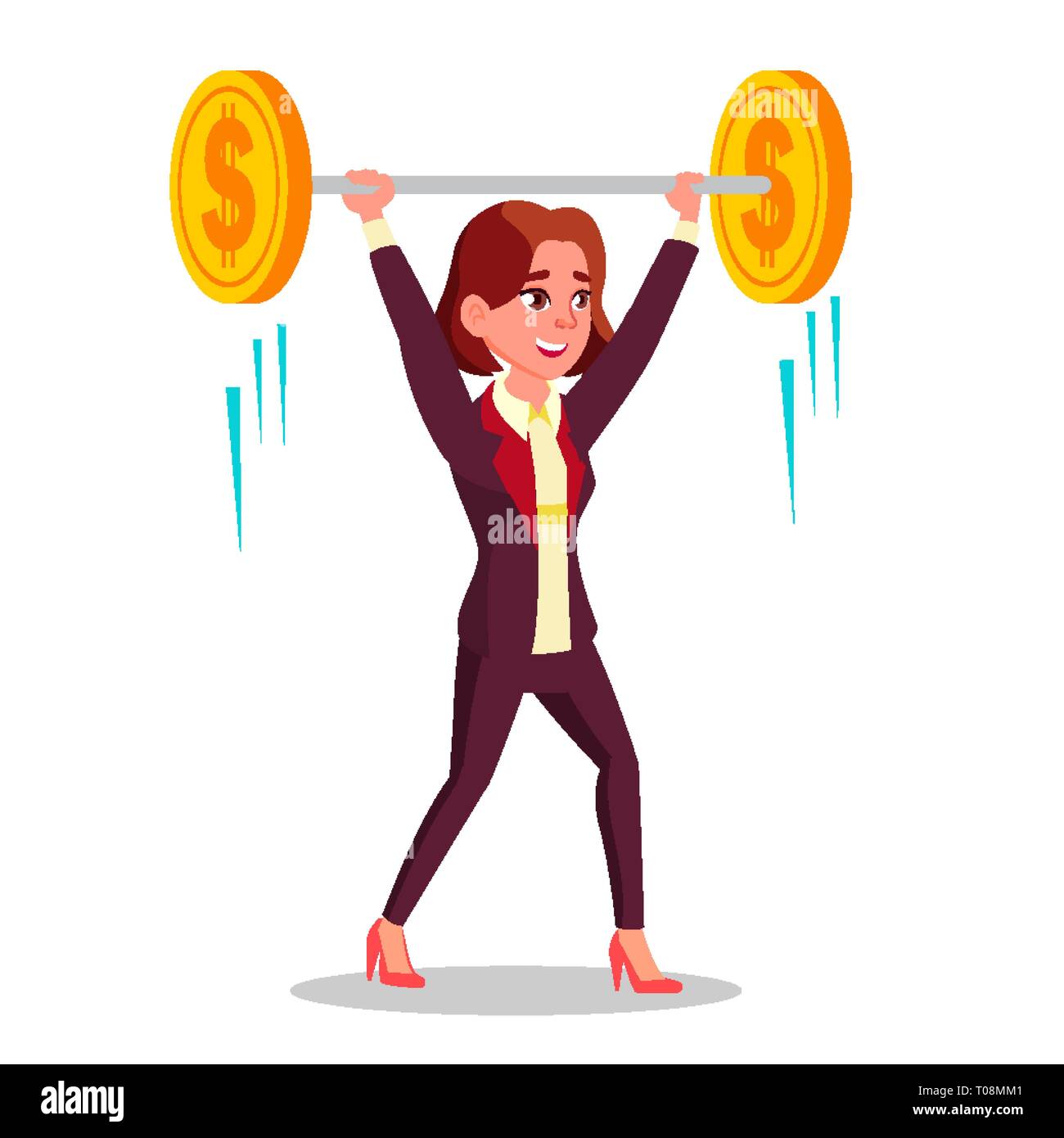 Schwere gewichte halten Stock-Vektorgrafiken kaufen - Alamy