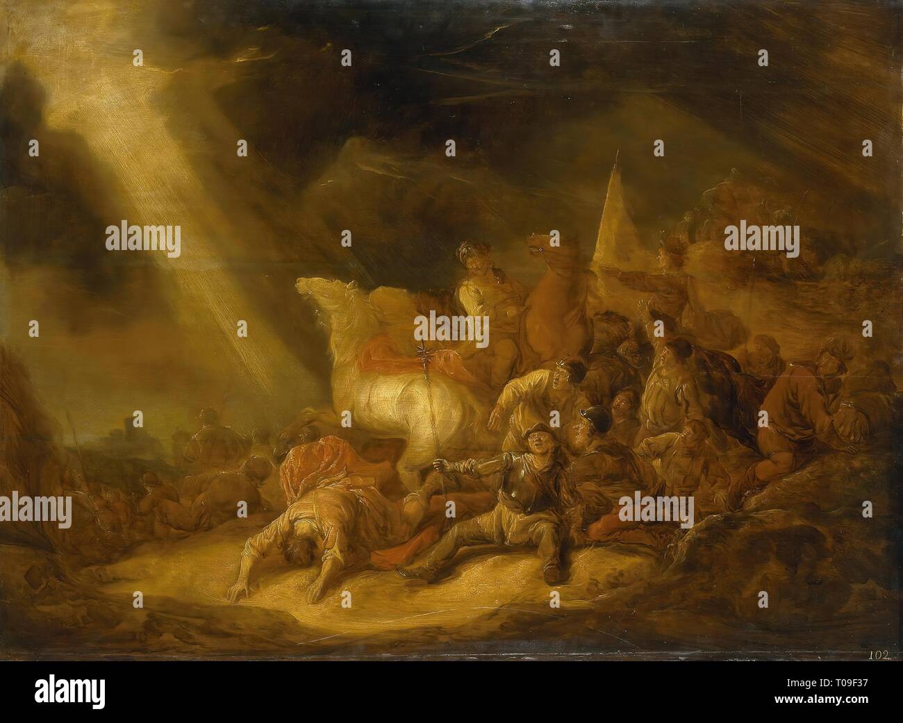 "Die Bekehrung des Saulus". Holland. Abmessungen: 77 x 106,5 cm. Museum ...
