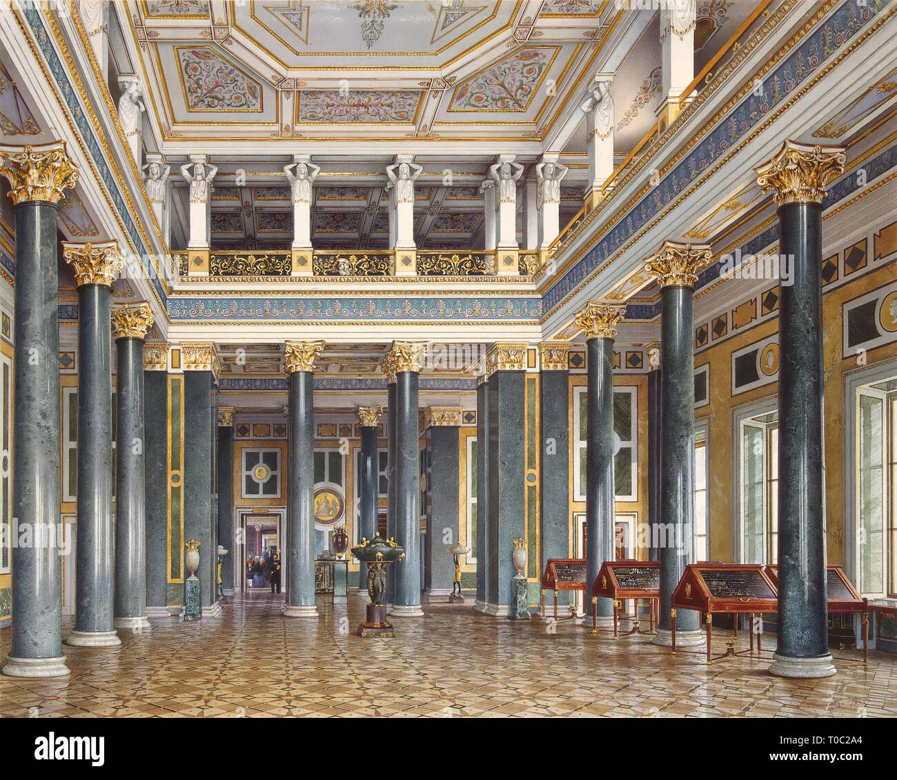 "Interieur der neuen Eremitage. Das Zimmer von Münzen und Medaillen ...