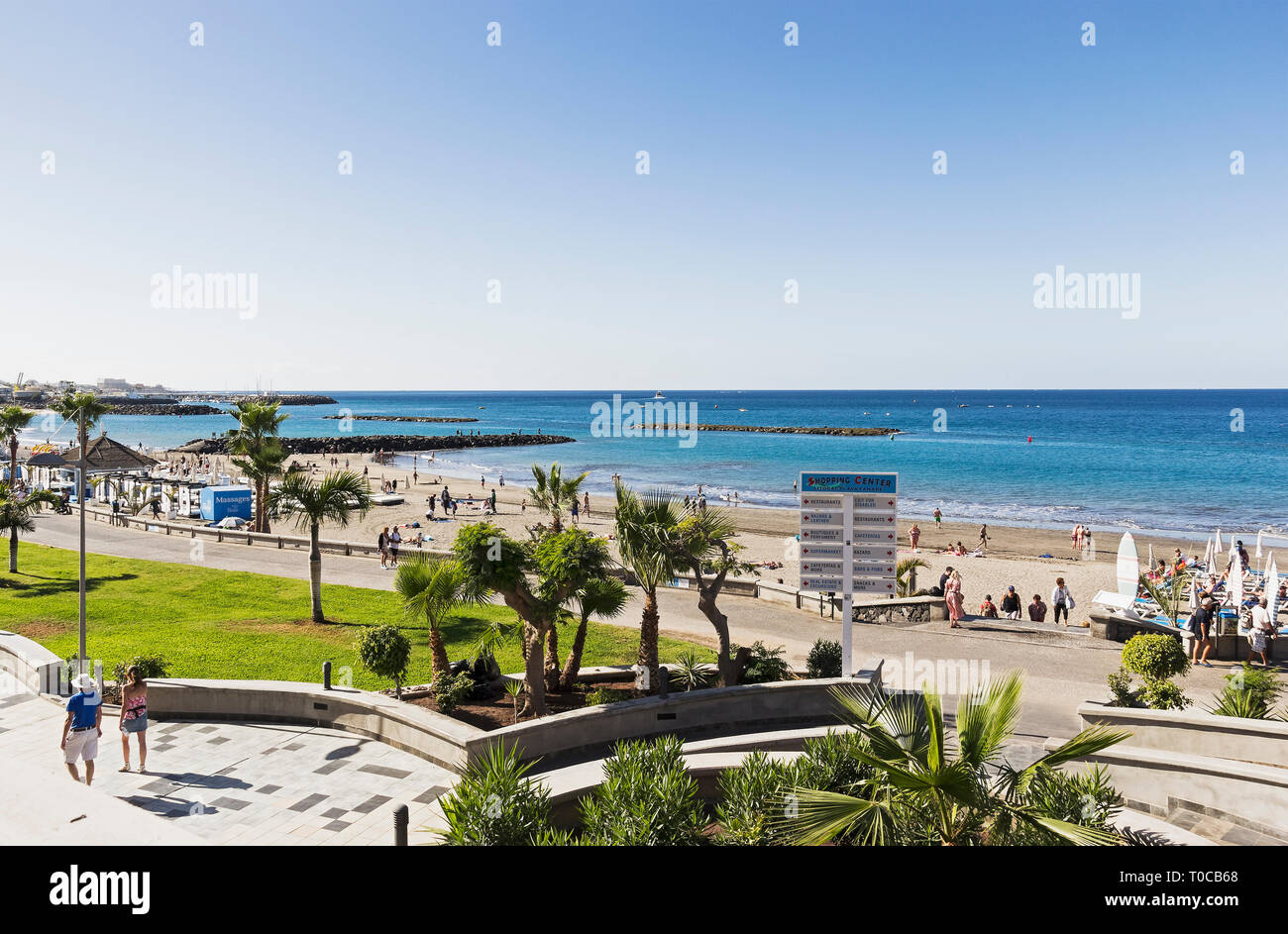 Costa Adeje Promenade Stockfotos und -bilder Kaufen - Alamy