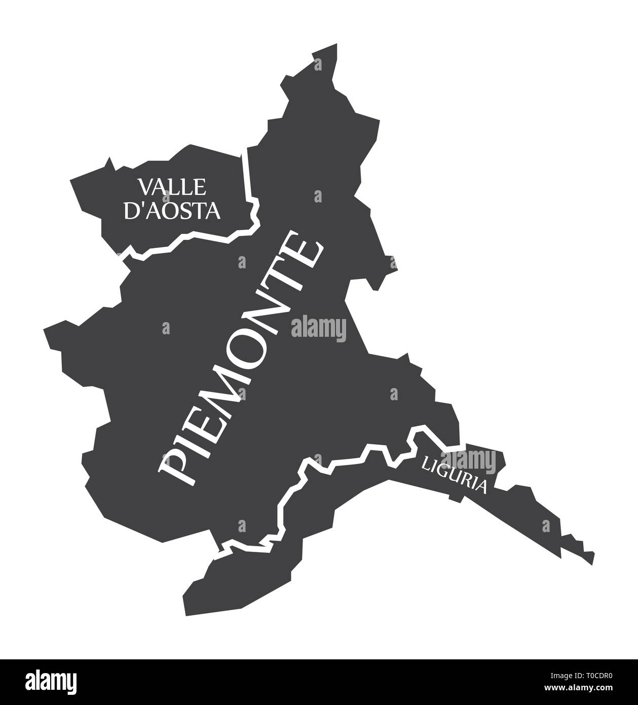 Mappa di piemonte -Fotos und -Bildmaterial in hoher Auflösung – Alamy