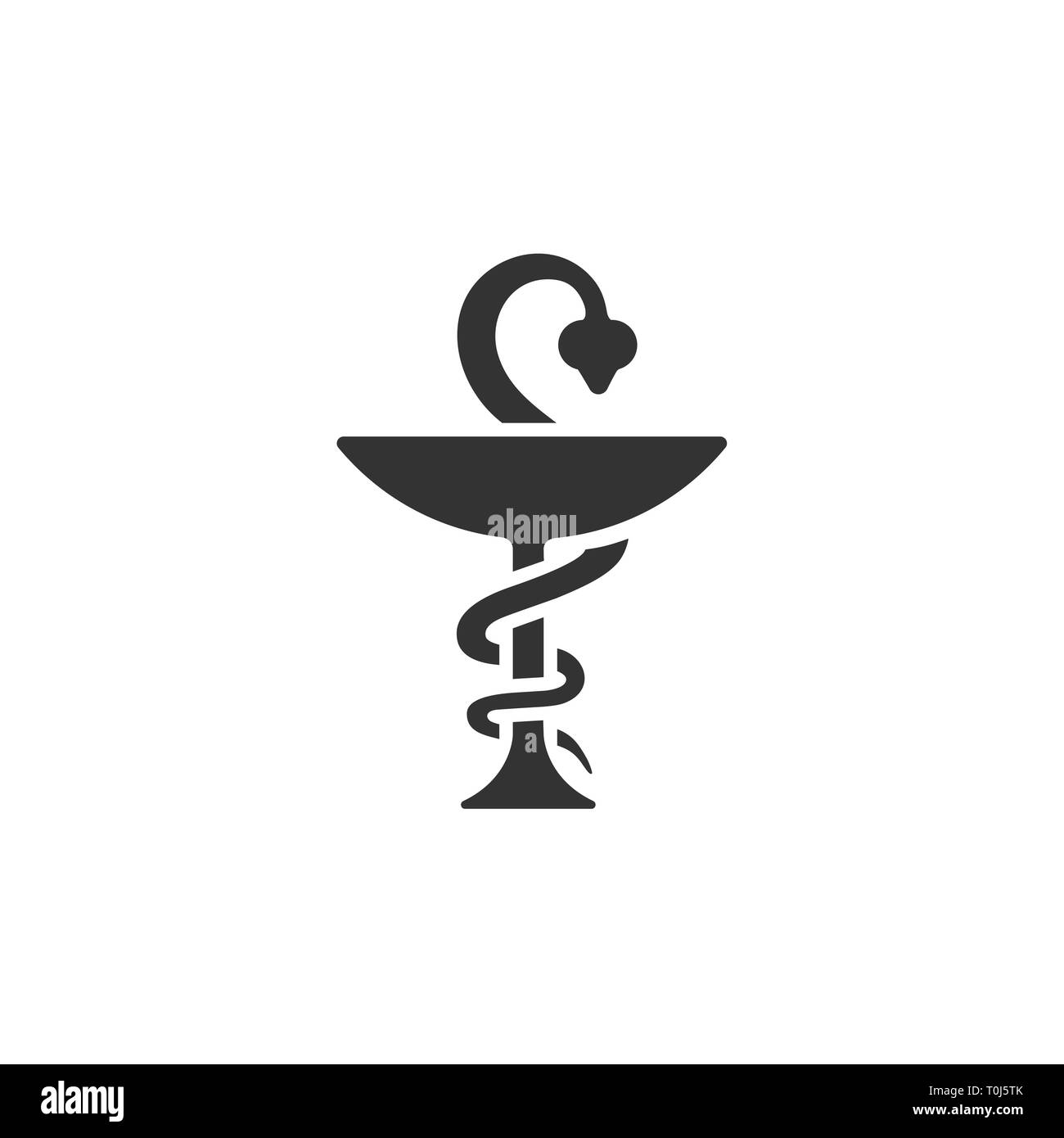 Apotheke Symbol. Schlange Symbol. Isolierte Vector Illustration Stock ...