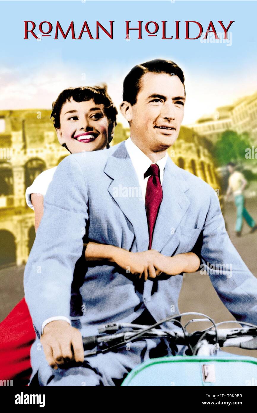 AUDREY HEPBURN, Gregory Peck, Plakat, Roman Holiday, 1953 ...