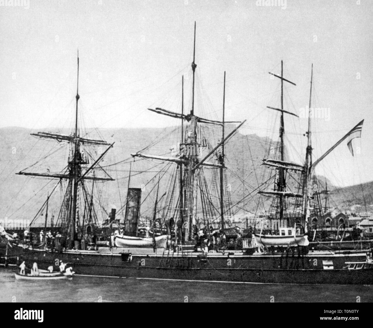 Transport/Verkehr, Navigation, Kriegsschiffe, Deutsche kanonenboot ...