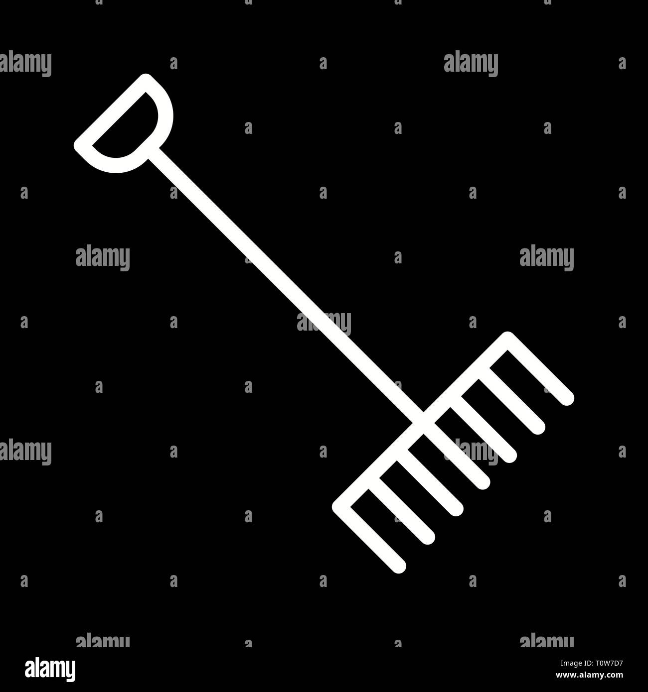 Abbildung: Rake Symbol Stockfotografie - Alamy