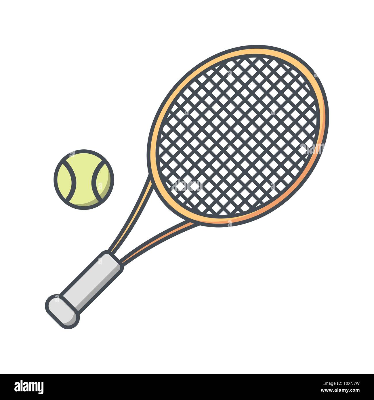Abbildung: Tennis Symbol Stockfotografie - Alamy