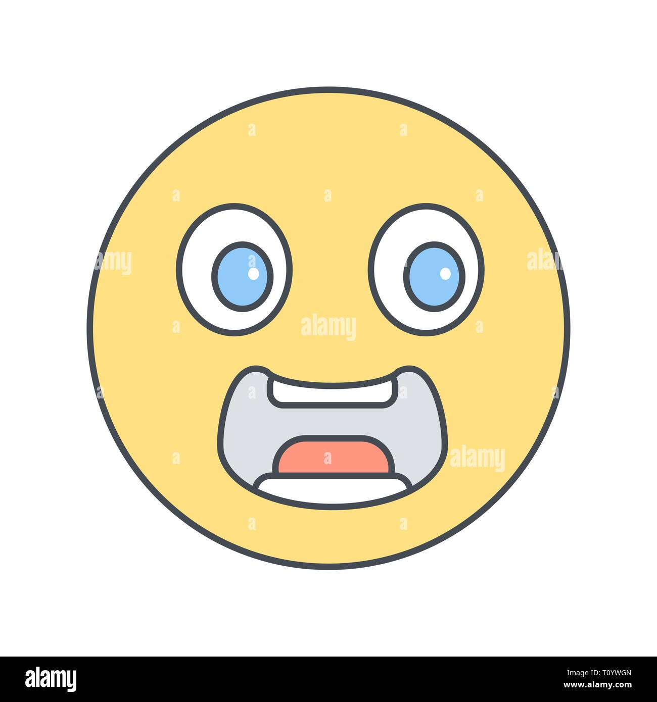 Abbildung: Angst Emoji Symbol Stockfotografie - Alamy