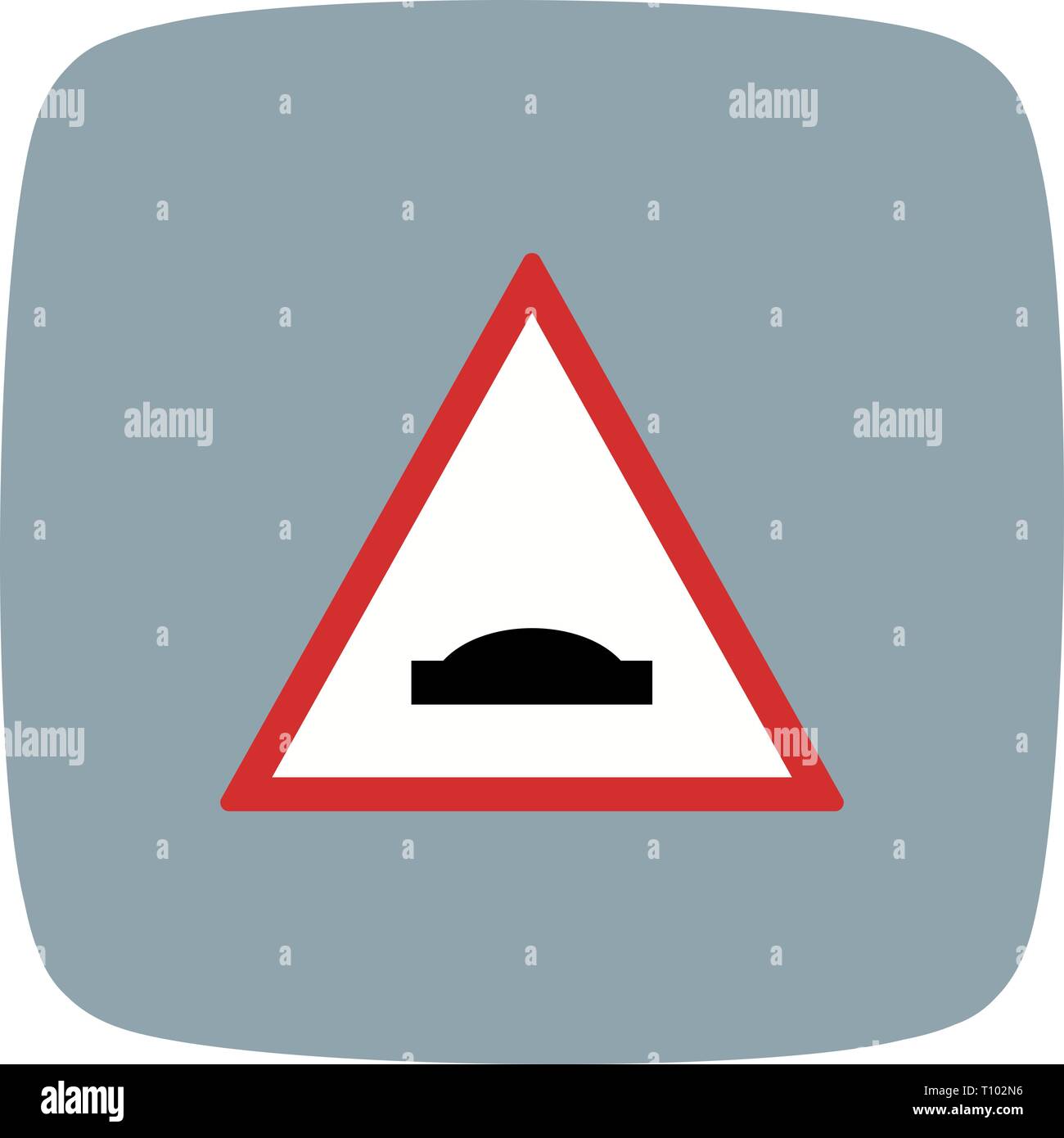 Abbildung: Hump Bridge Road Sign Symbol Stockfotografie - Alamy