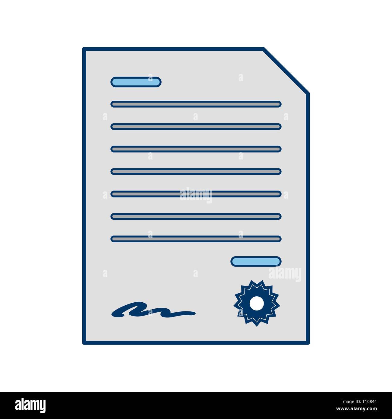 Abbildung: Vertrag Symbol Stockfotografie - Alamy