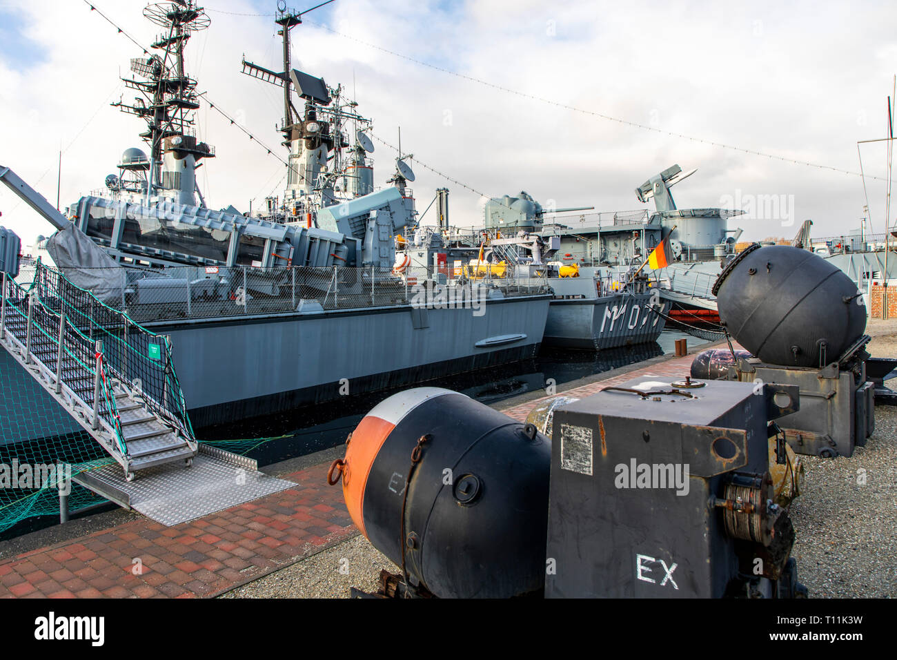 Wilhelmshaven, Deutsche Marine Museum, auf der South Beach, Geschichte ...