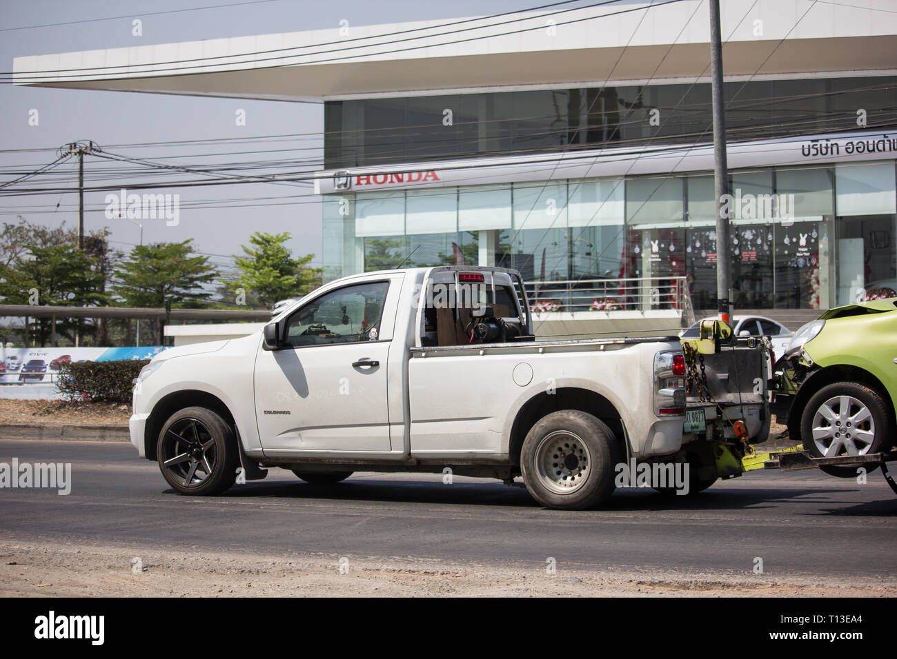 Chiangmai, Thailand - 4. März 2019: Private Abschleppwagen für den ...