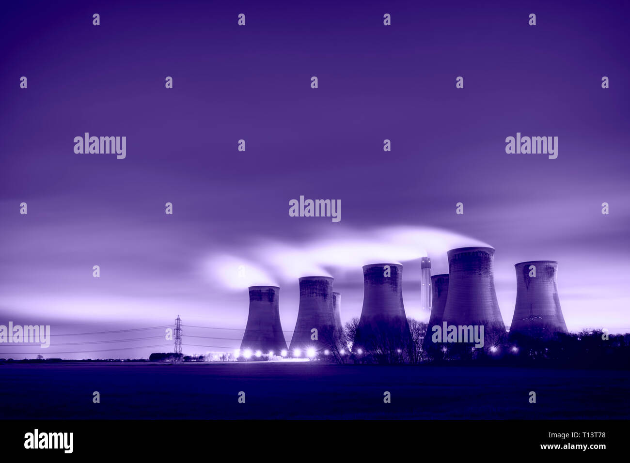 Eggborough Power Station ist ein großer Kohle-Kraftwerk in North ...