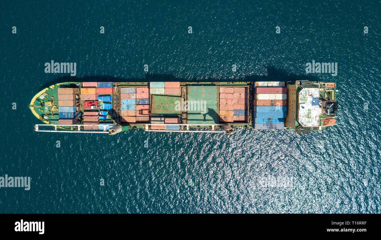 Containerschiff Am Meer Luftbild Stockfotos und -bilder Kaufen - Alamy