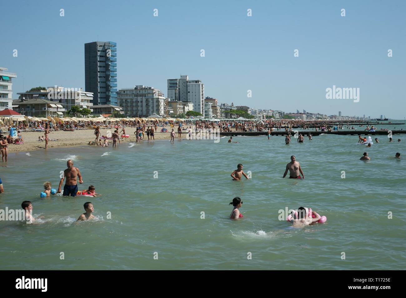 Das Lido di Jesolo ist der Strand von Jesolo, in der Provinz von ...