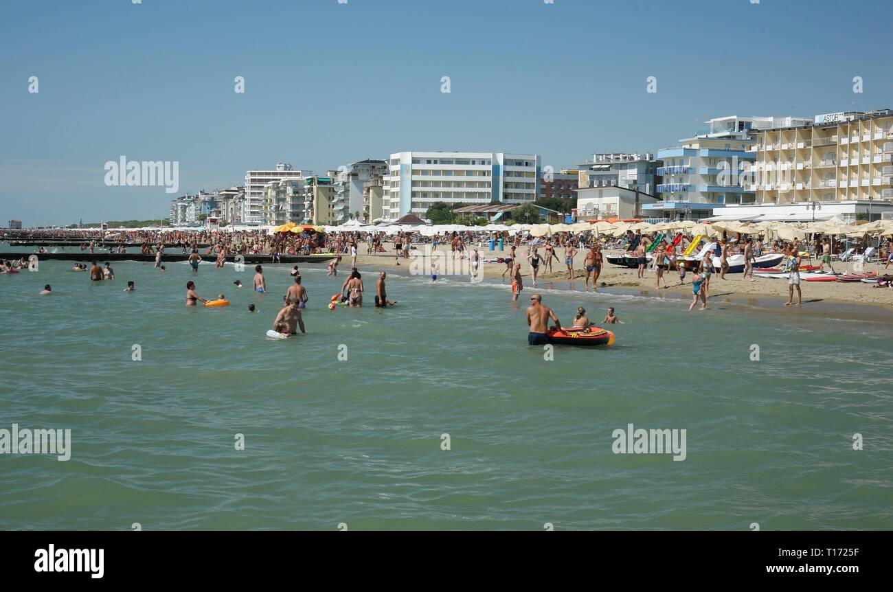 Das Lido di Jesolo ist der Strand von Jesolo, in der Provinz von ...