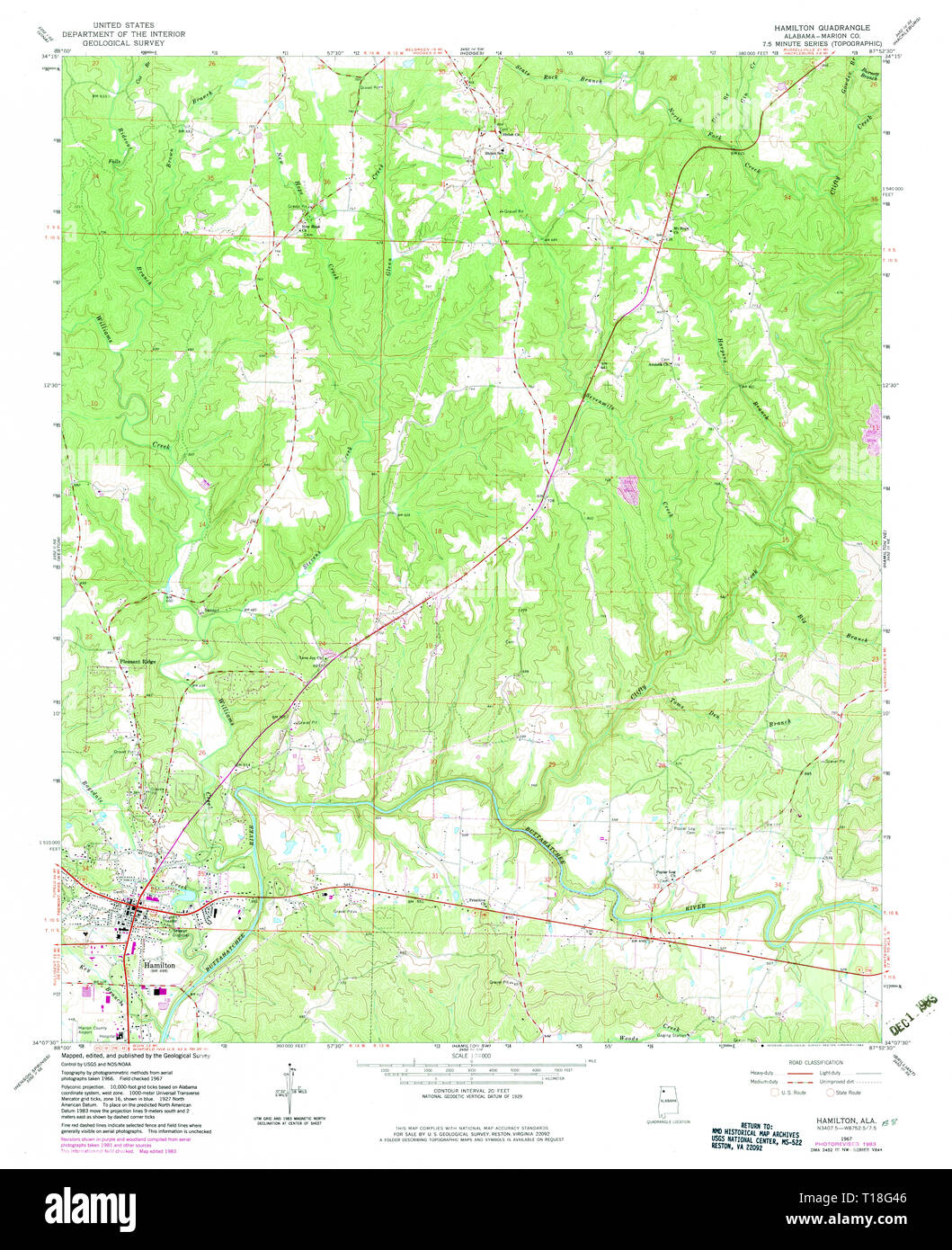 Hamilton alabama karte -Fotos und -Bildmaterial in hoher Auflösung – Alamy