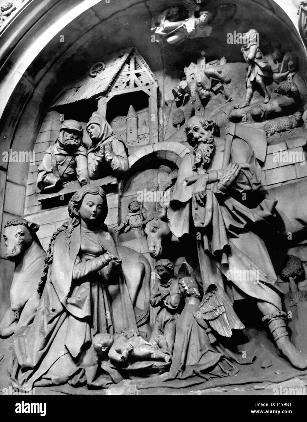 Catedral de la natividad de cristo Schwarzweiß-Stockfotos und -bilder - Alamy