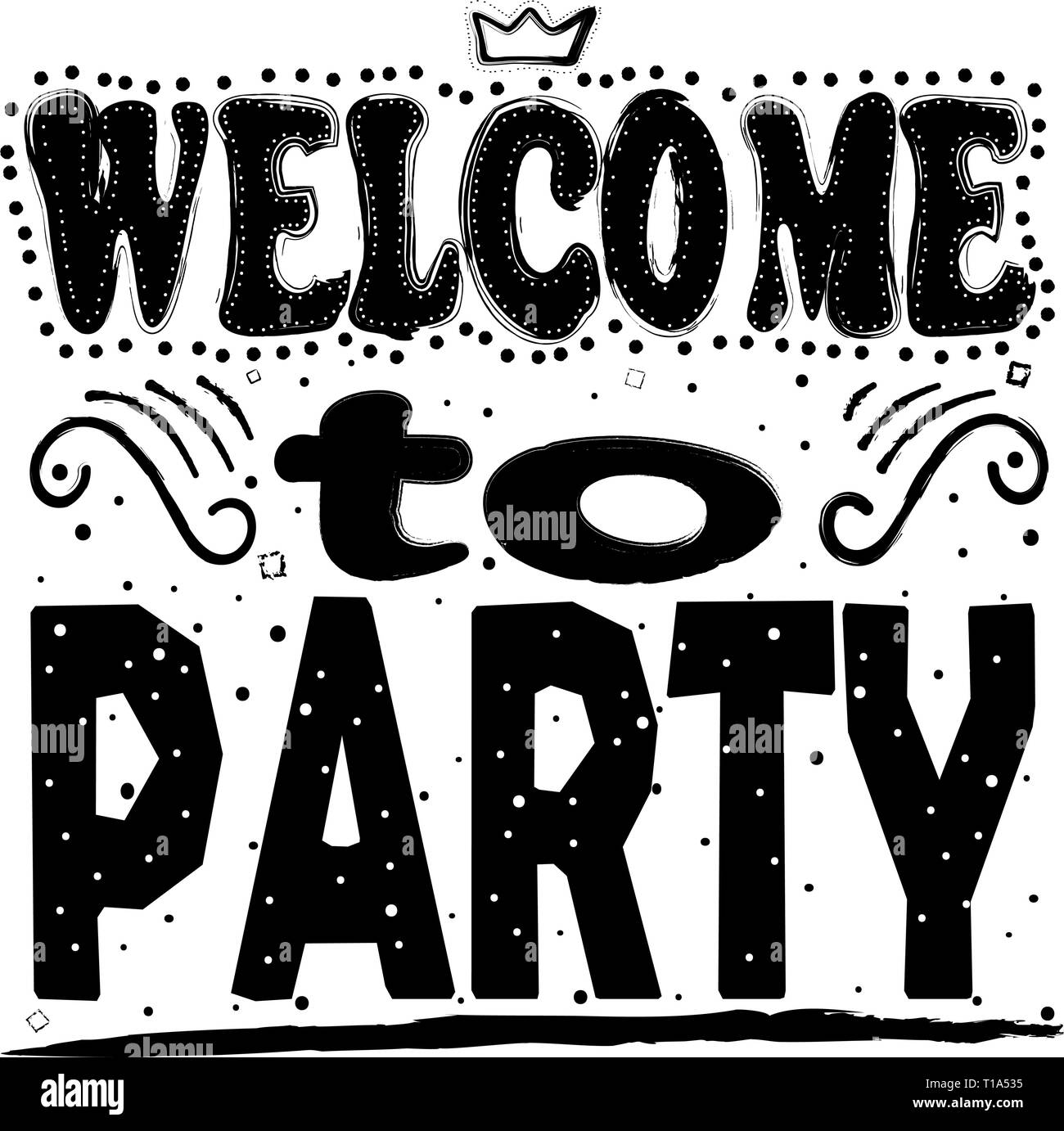 Cartoon text schriftart handzeichnung vektor buchstaben Stock ...