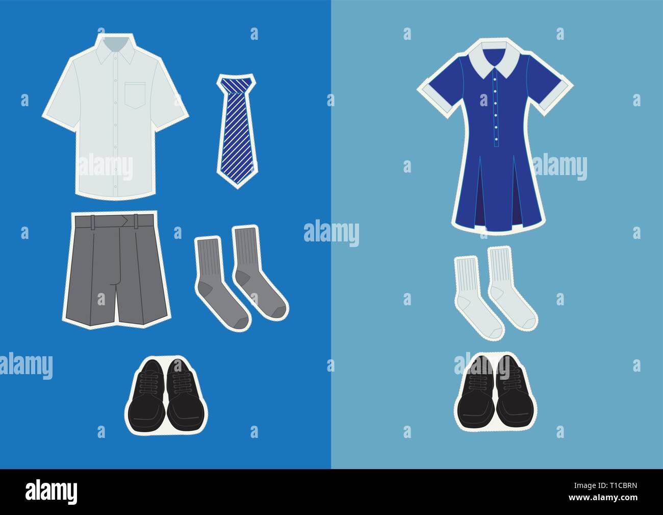 Schwarze uniformen Stock-Vektorgrafiken kaufen - Alamy