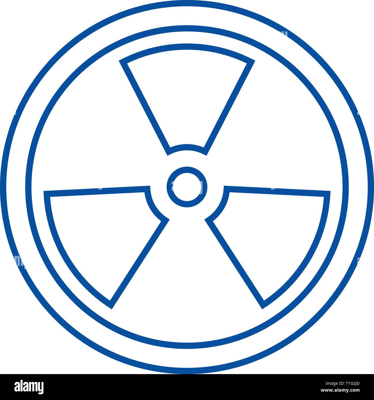 Biohazard, gefährliche Strahlung Symbol Leitung Konzept. Biohazard ...
