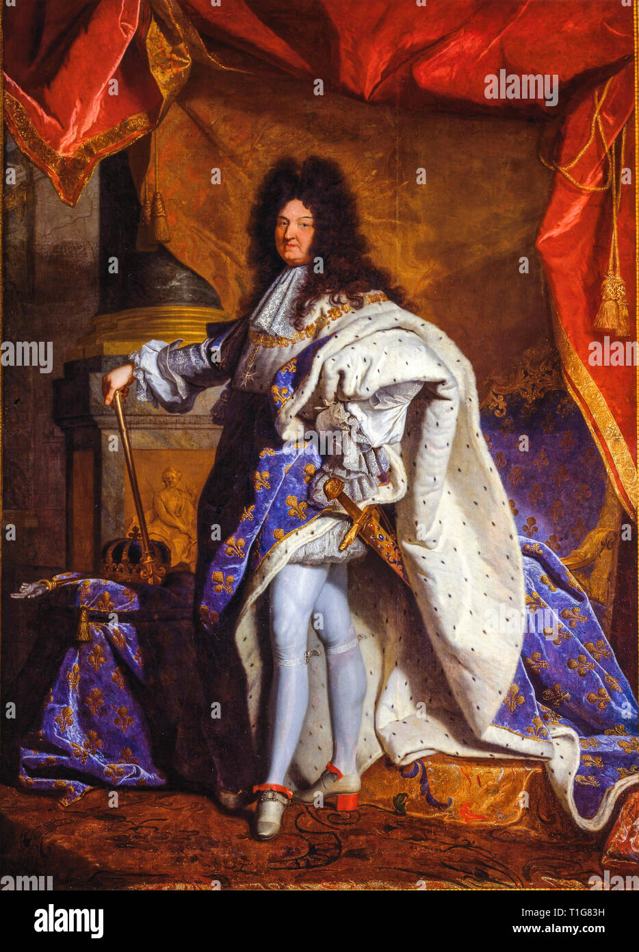 Kunstmalerei hyacinthe rigaud louis xiv -Fotos und -Bildmaterial in ...