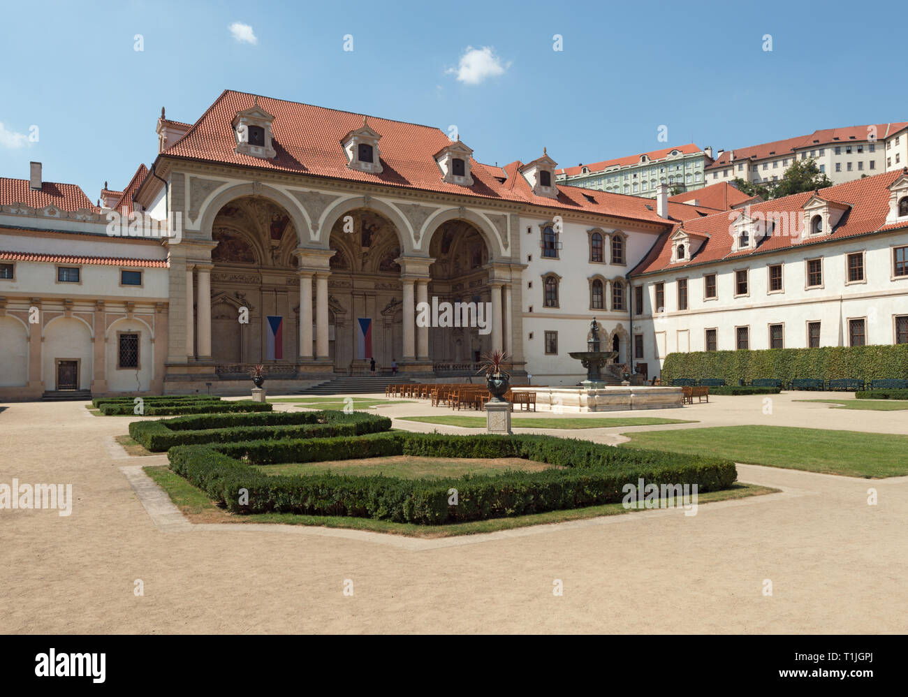 Wallenstein Palace In Prague Czech Stockfotos und -bilder Kaufen - Alamy