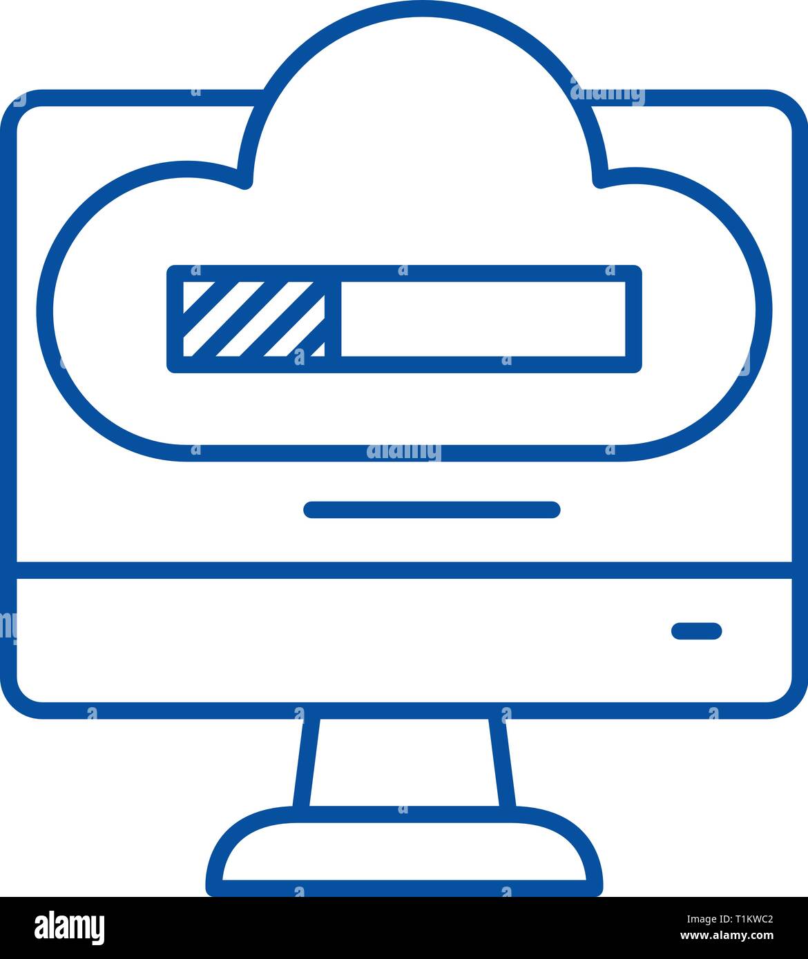 System neu starten Symbol Leitung Konzept. System neu Flachbild vektor ...