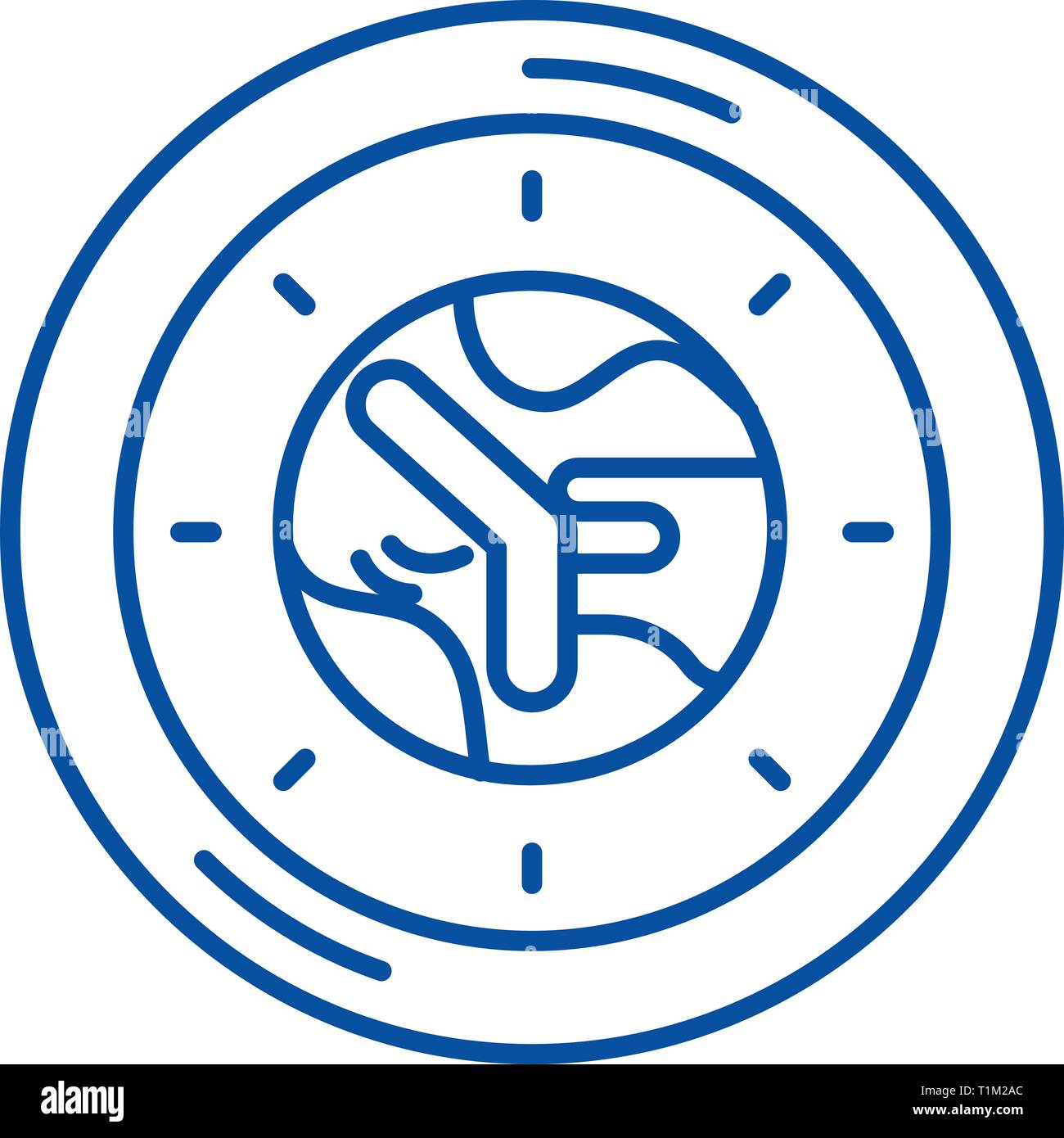 Arbeitszeit Symbol Leitung Konzept. Arbeitszeit flachbild Vektor Symbol ...