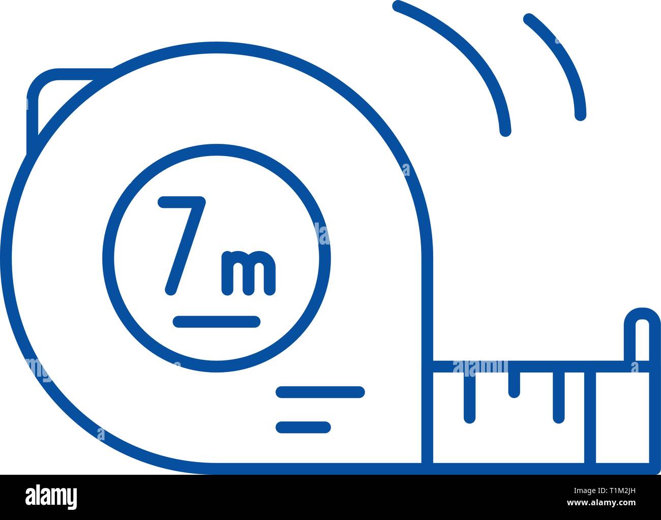 Maßstab Symbol Leitung Konzept. Maßstab flachbild Vektor Symbol ...