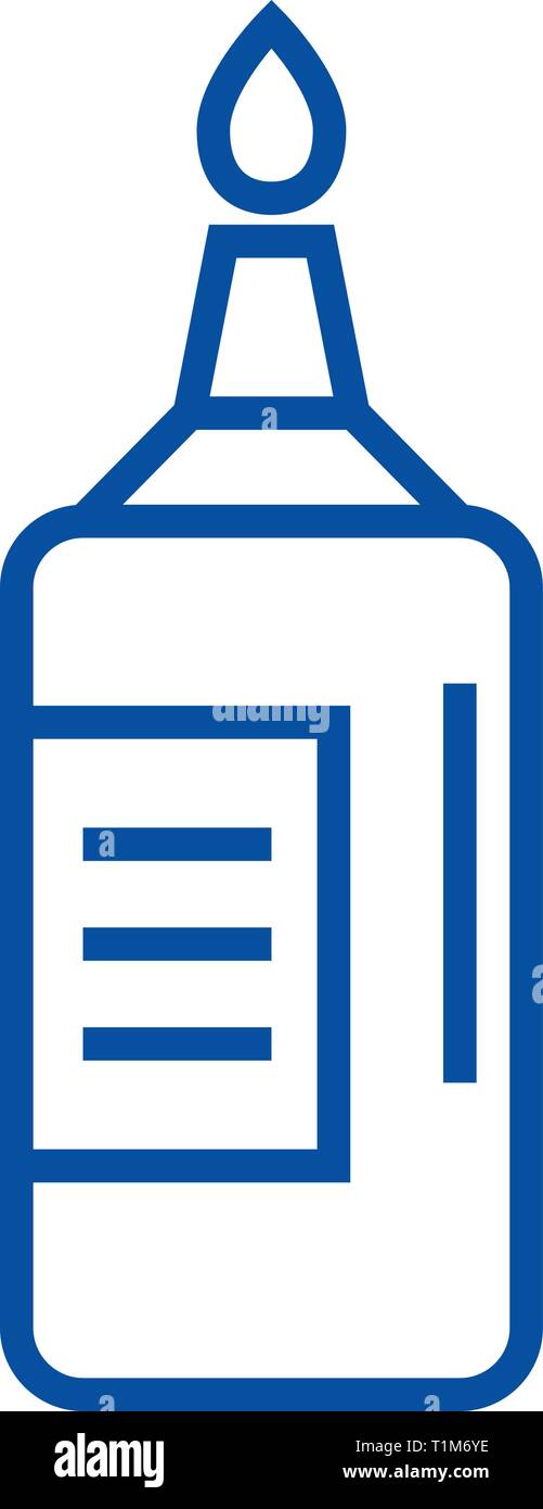 Ketchup Symbol Leitung Konzept. Ketchup flachbild Vektor Symbol ...