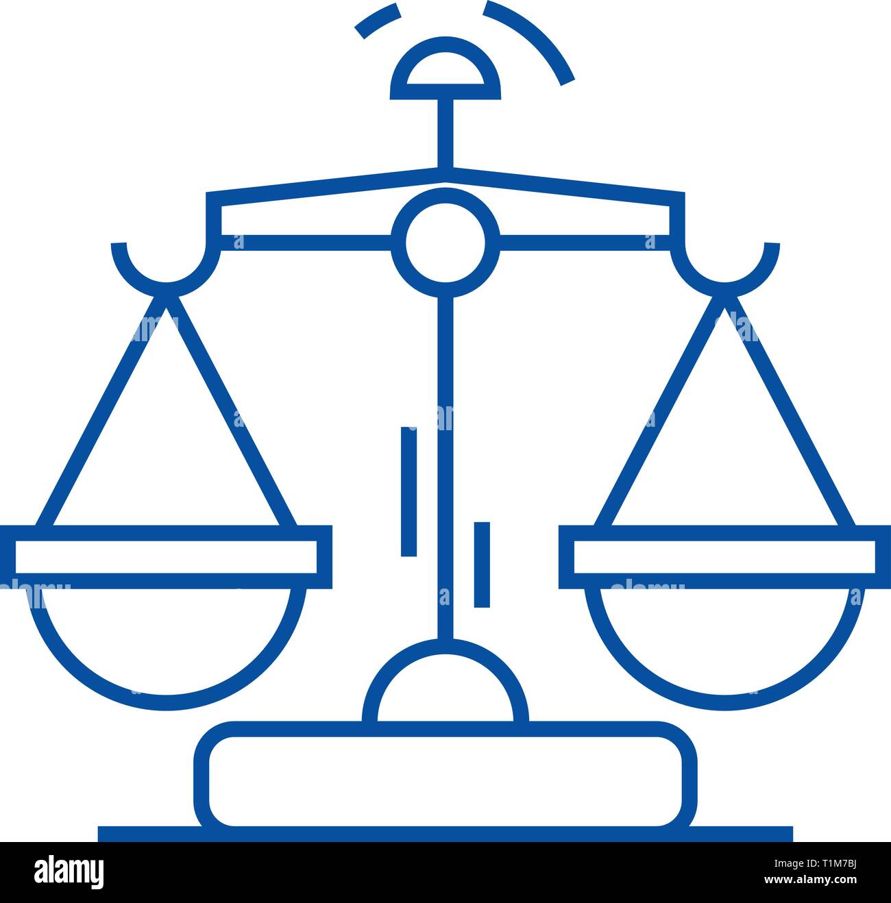 Recht und Gerechtigkeit Symbol Leitung Konzept. Recht und Gerechtigkeit ...