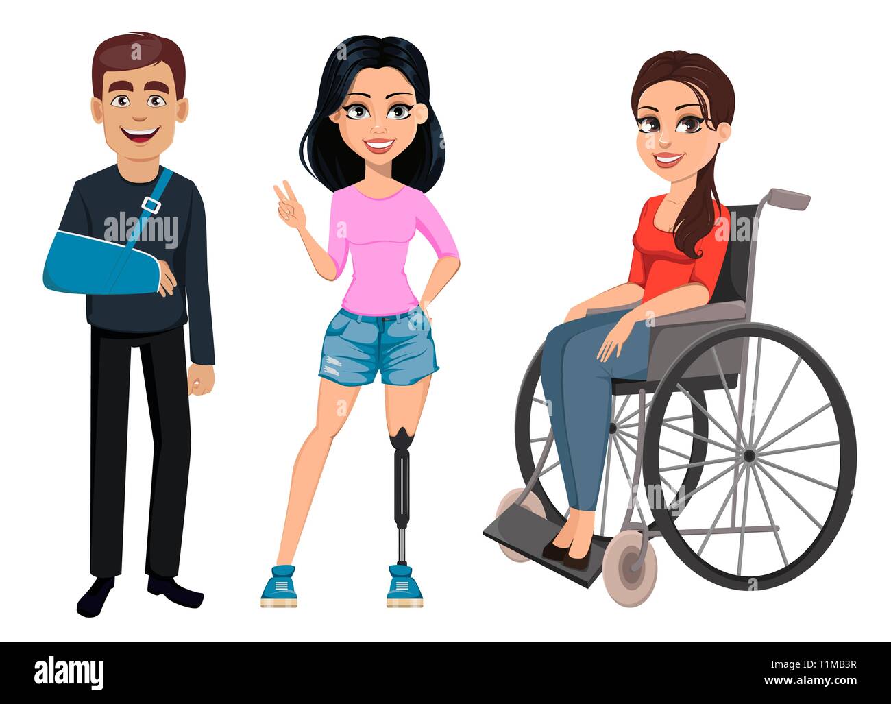 Menschen mit behinderung Ausgeschnittene Stockfotos und -bilder - Alamy