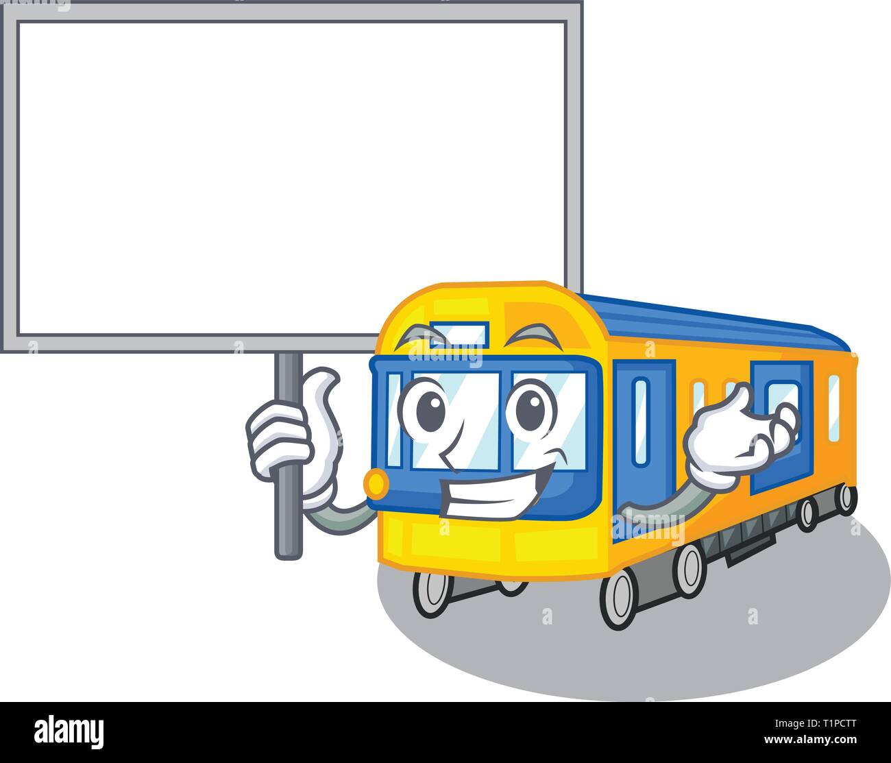 Bringen board U-Bahn in der Form zeichen Vector Illustration Stock ...