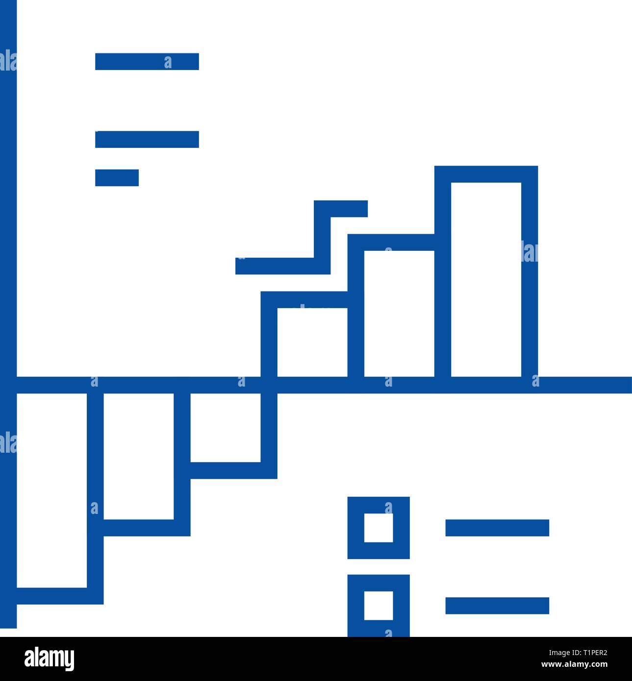 Bis charts Symbol Leitung Konzept. Bis charts Flachbild vektor Symbol ...